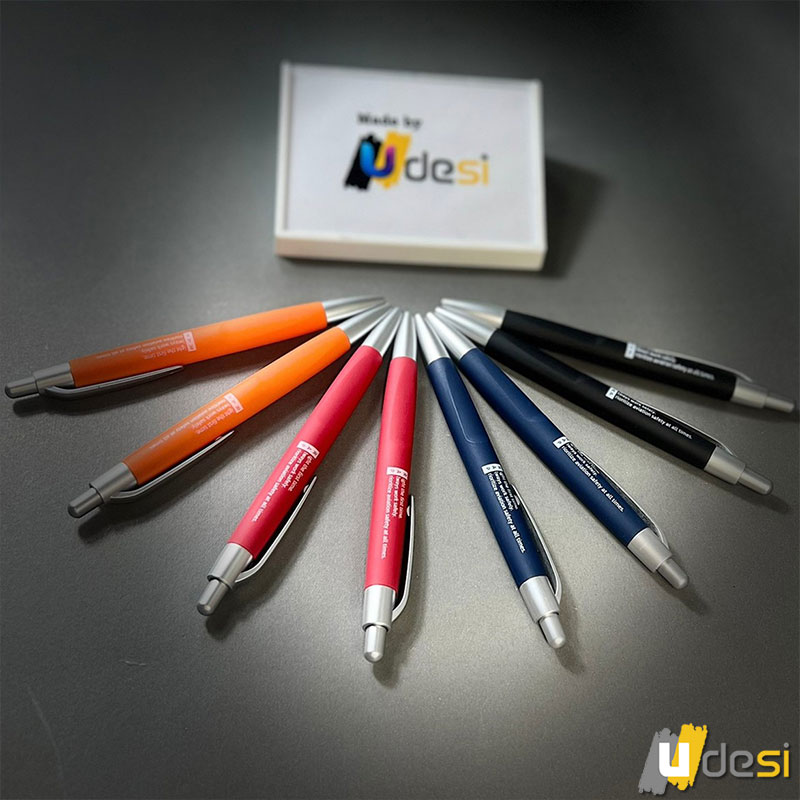 Udesi ของพรีเมี่ยม&OEM – ปากกาลูกลื่นแบบกด หมึกดำ 1.0 มม. (RAP) - Udesi