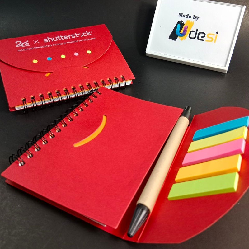 Udesi ของพรีเมี่ยม&OEM – สมุดจดบันทึก+ปากกา แบบแฟ้ม - Udesi