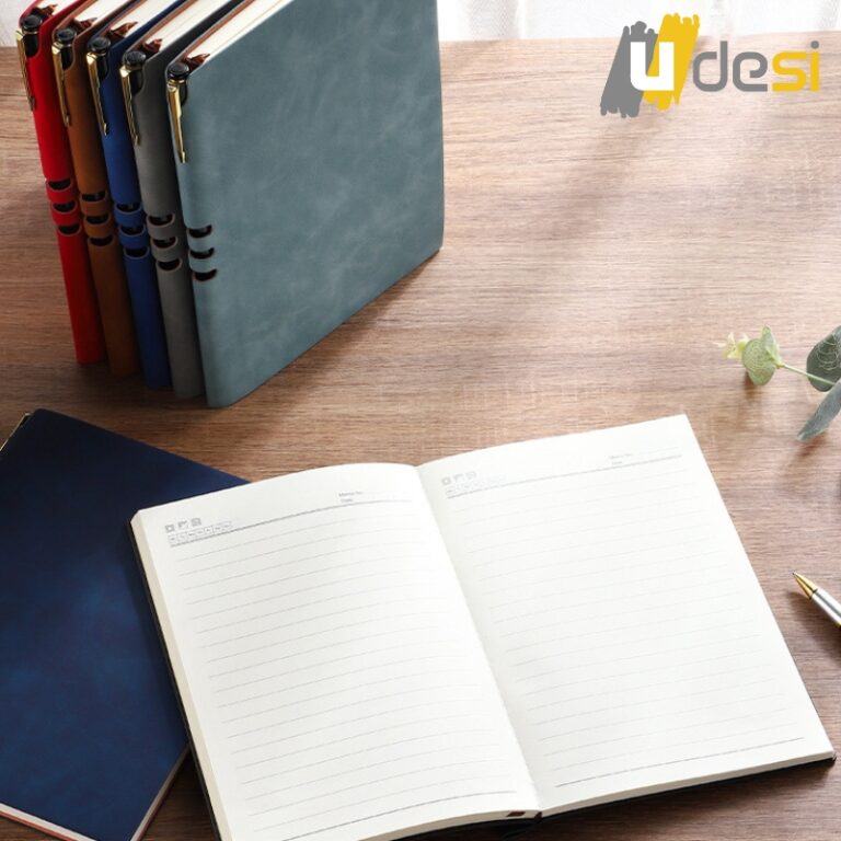 สมุดโน๊ต A5 ปกหนัง เรียบหรู - Udesi